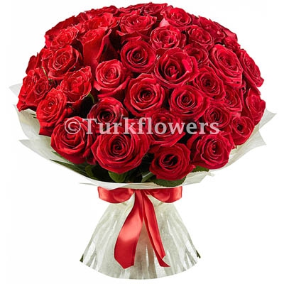 51 Red Roses Bouquet Turkey flower delivery- Turkey Flowers Shop